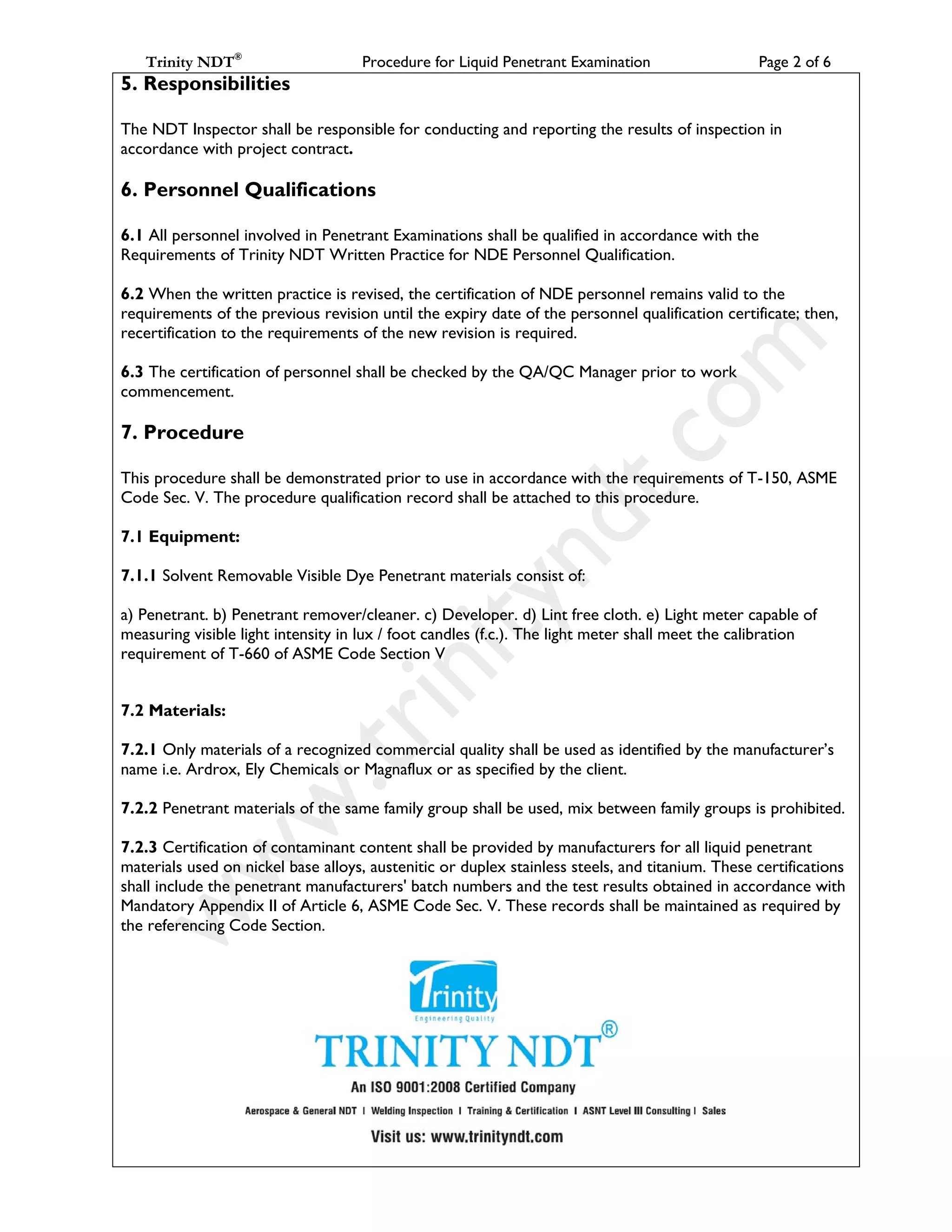 Liquid dye-penetrant-test-inspection-free-ndt-sample-procedure | PDF