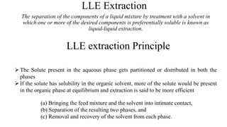 Liquid liquid extraction | PPTX