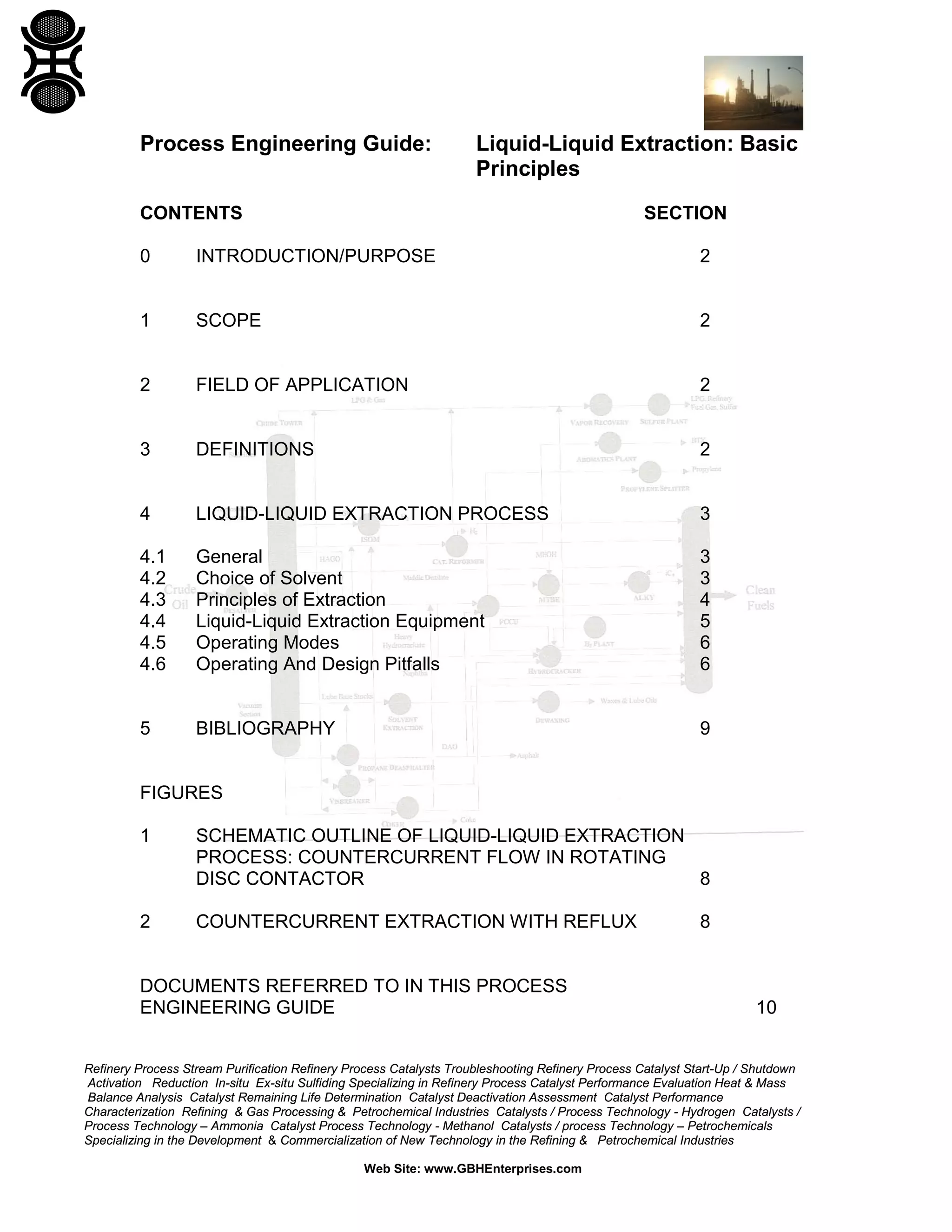 Liquid Liquid Extraction - Basic Principles | PDF