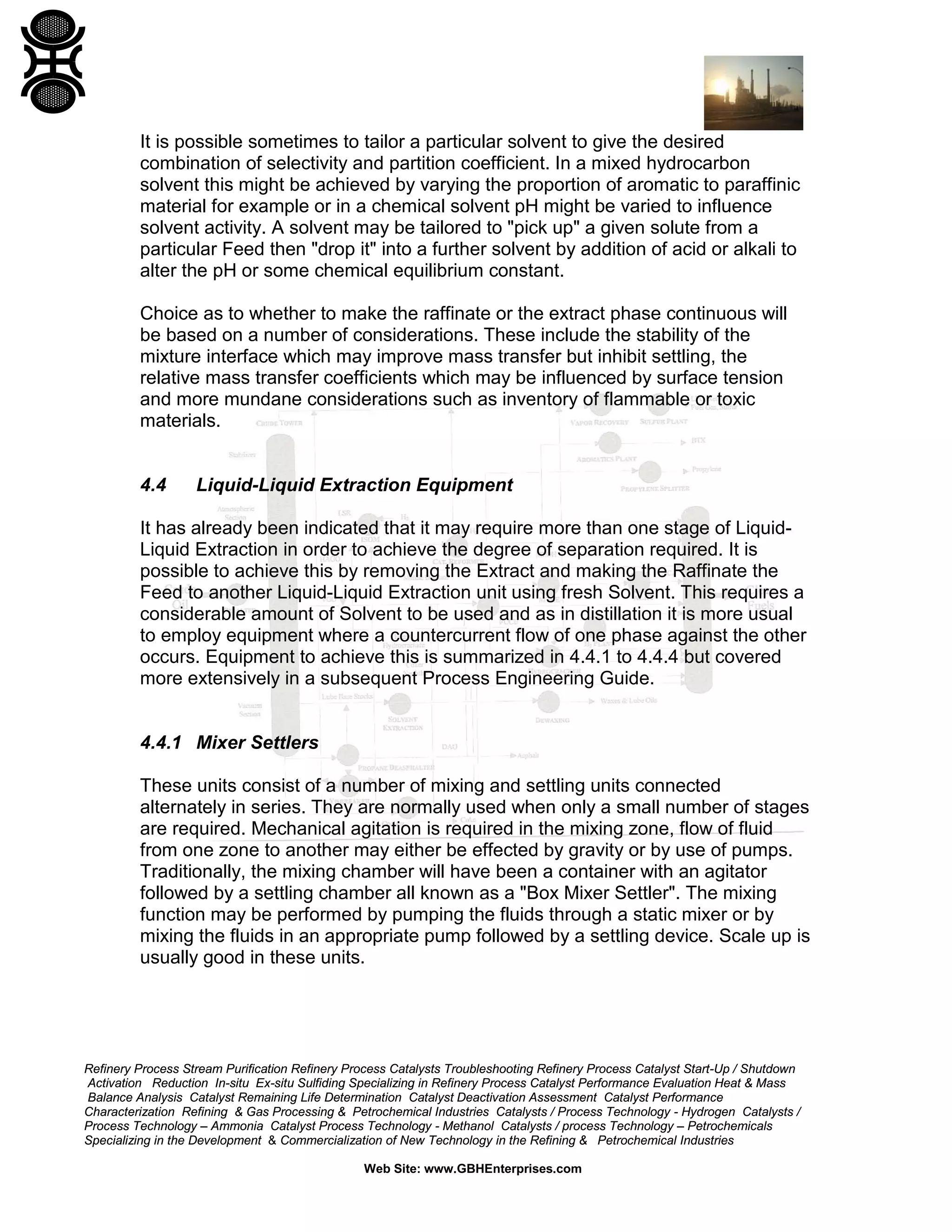 Liquid Liquid Extraction - Basic Principles | PDF