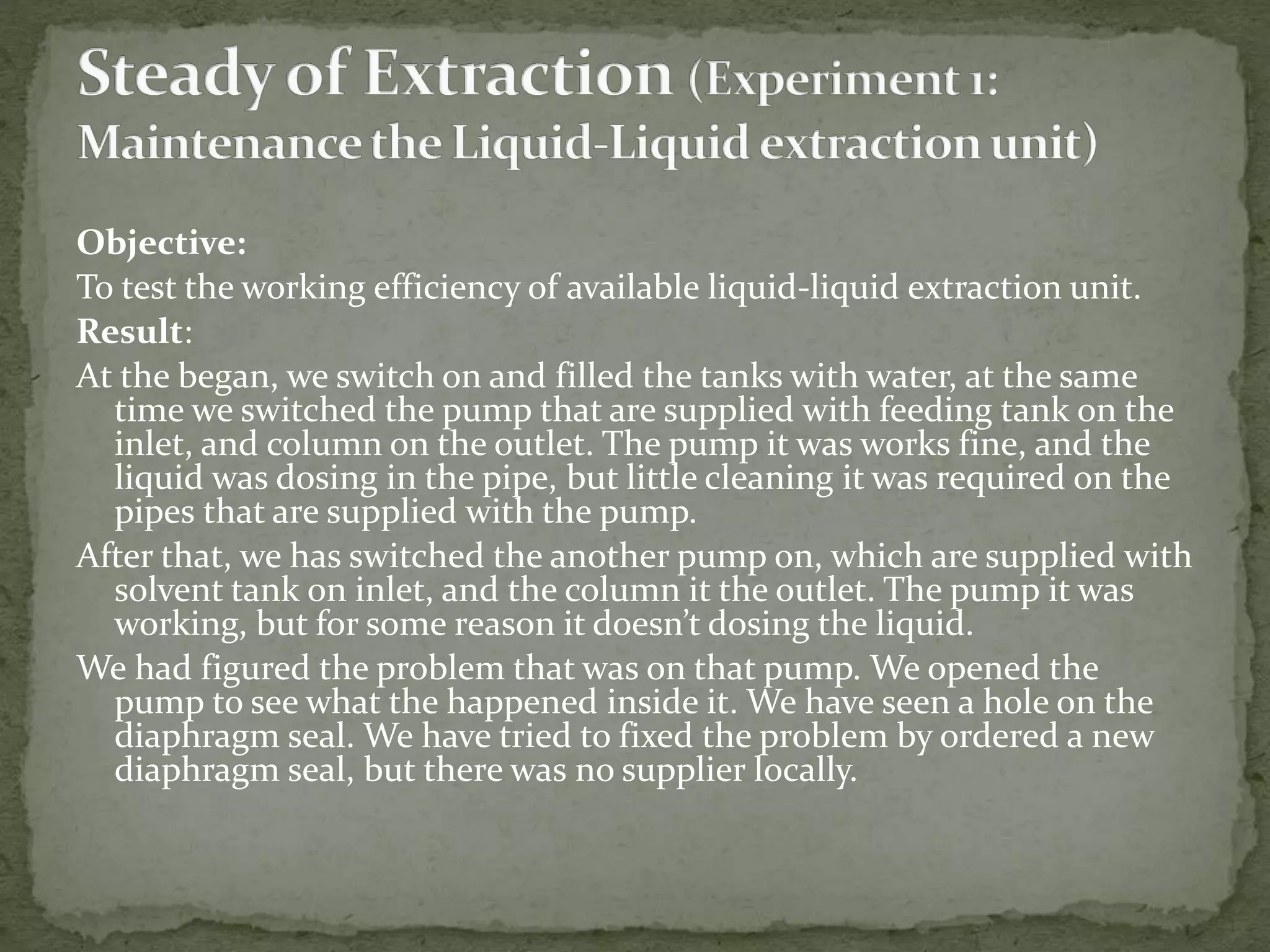 Liquid liquid extraction | PPTX
