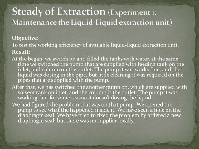 Liquid liquid extraction | PPTX | Chemistry | Science