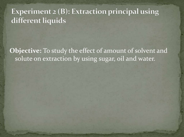 Liquid liquid extraction | PPTX | Chemistry | Science