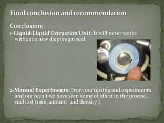 Liquid liquid extraction | PPTX