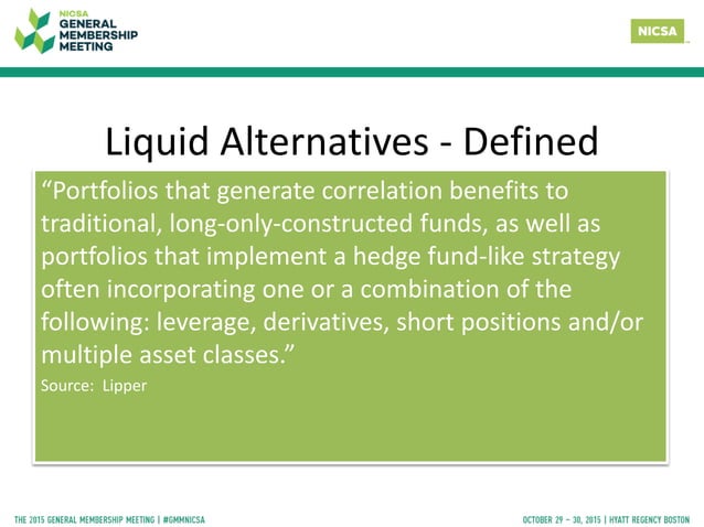 Liquid Alternatives: The Current State of Play | PPTX