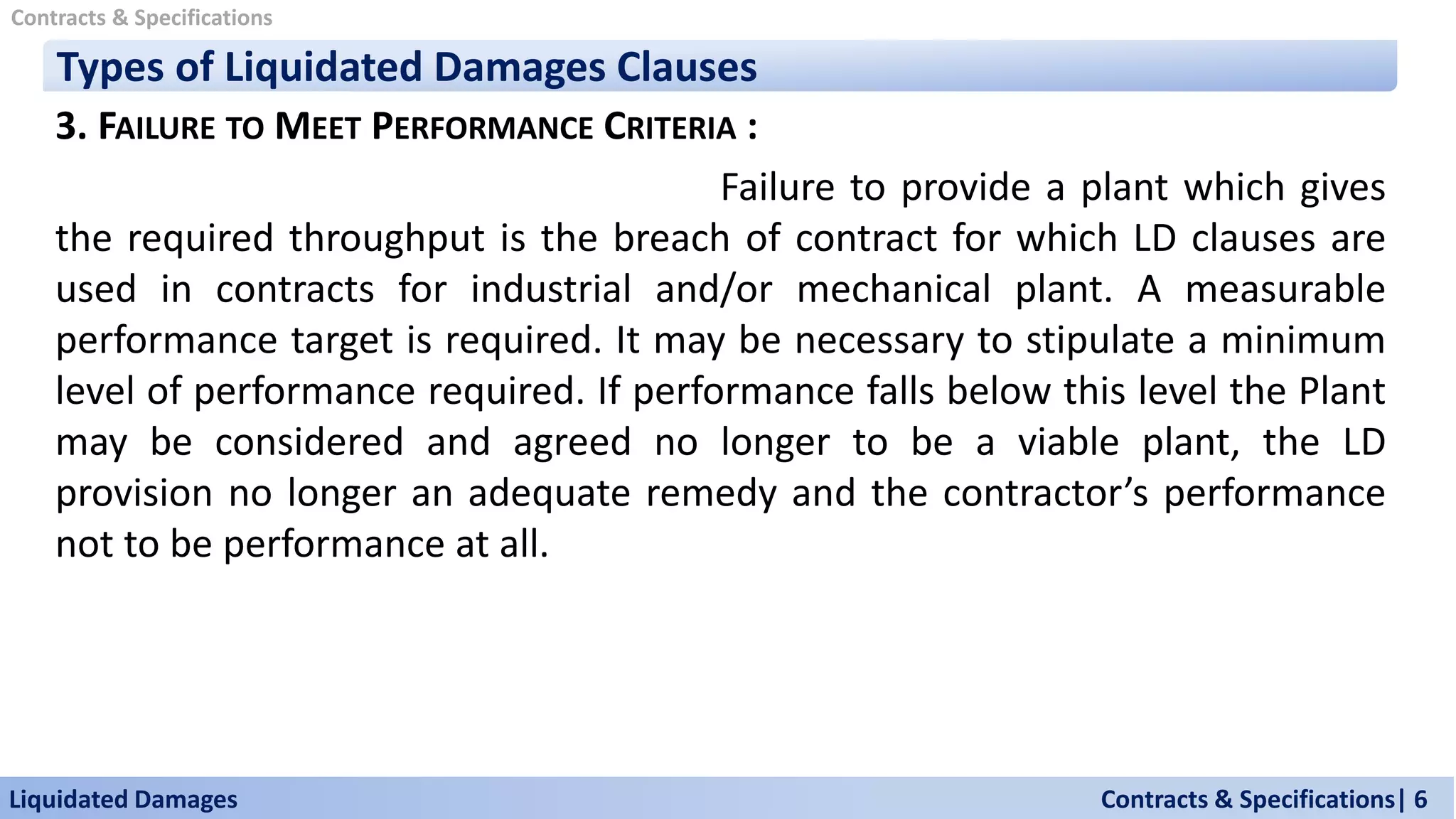 Liquidated damages contracts | PPTX