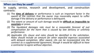 Liquidated damages contracts | PPTX