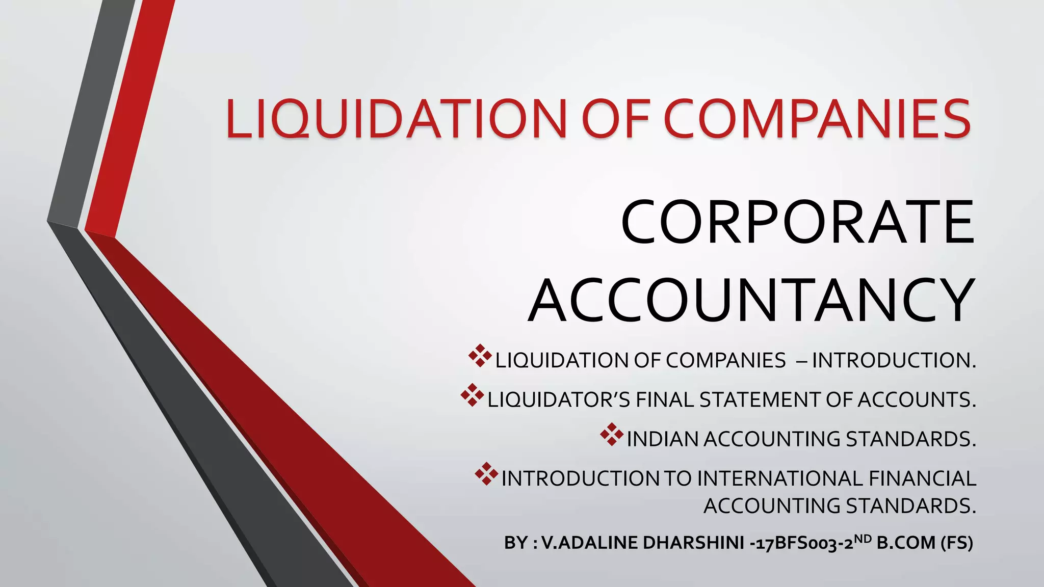 LIQUIDATION OF COMPANIES | PPTX