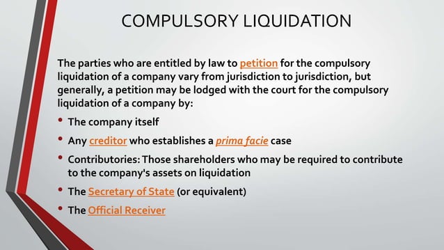 LIQUIDATION OF COMPANIES | PPTX