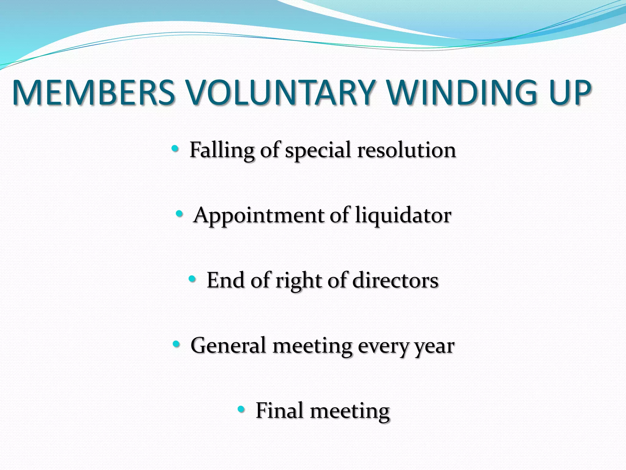 Liquidation of company | PPTX