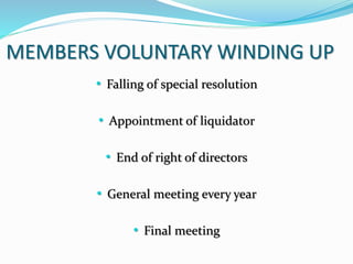 Liquidation of company | PPTX