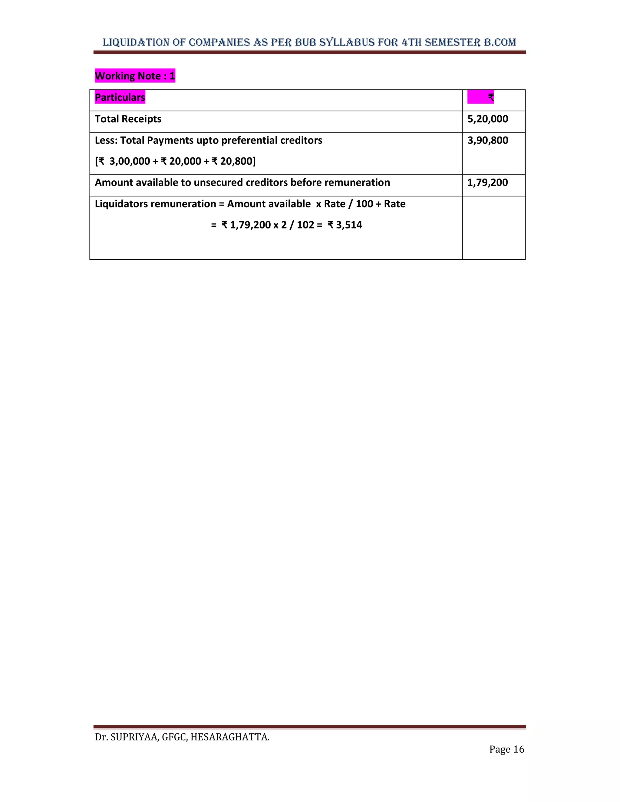 Liquidation Of Company 2 Pdf