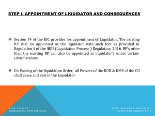 Liquidation process under the Insolvency and Bankruptcy Code, 2016 | PDF