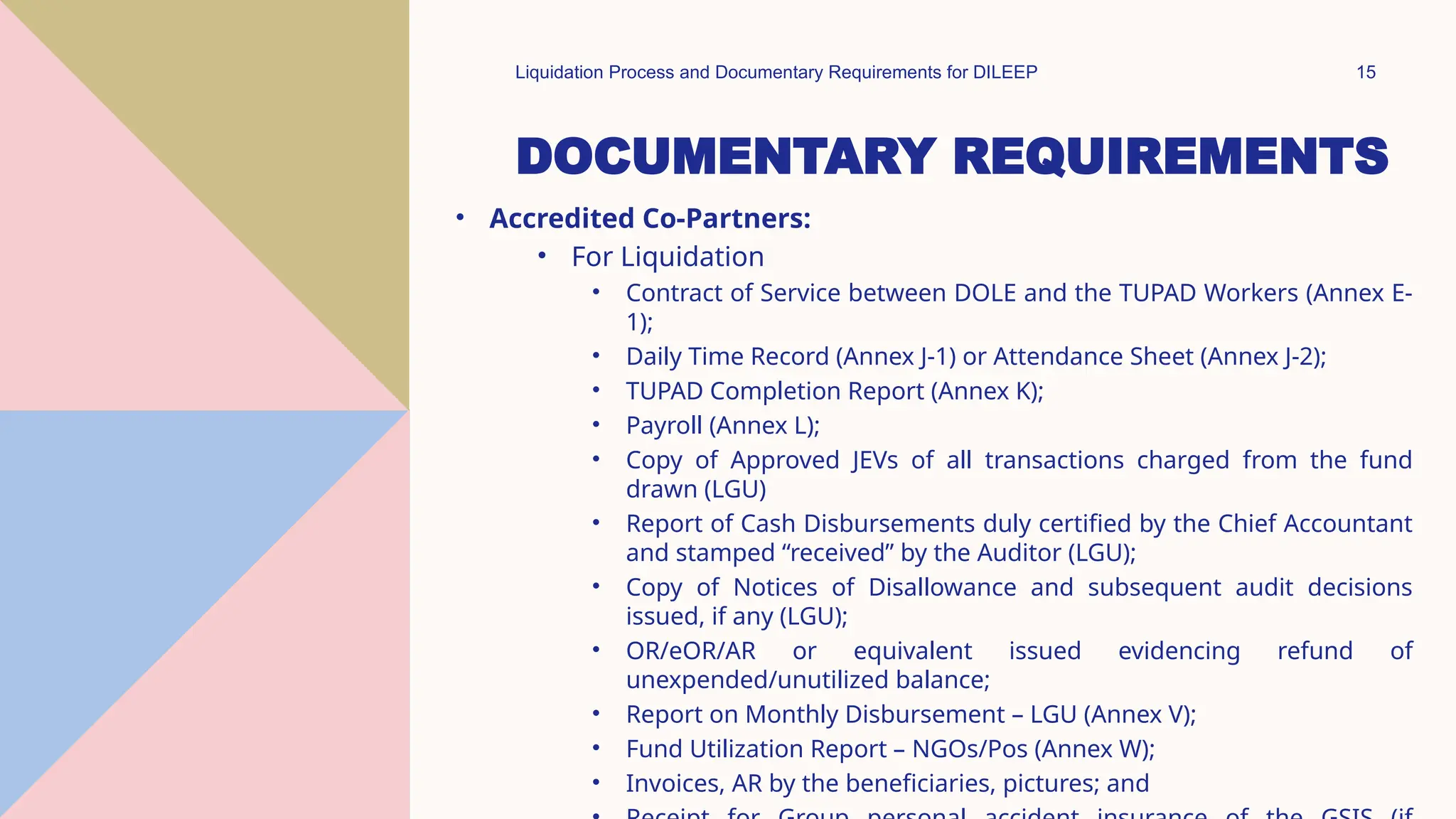 Liquidation Process and Documentary Requirements for DILEEP.pptx