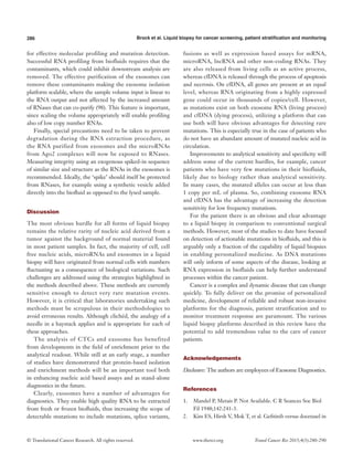 Liquid Biopsy Cancer Prevention and Monitoring | PDF