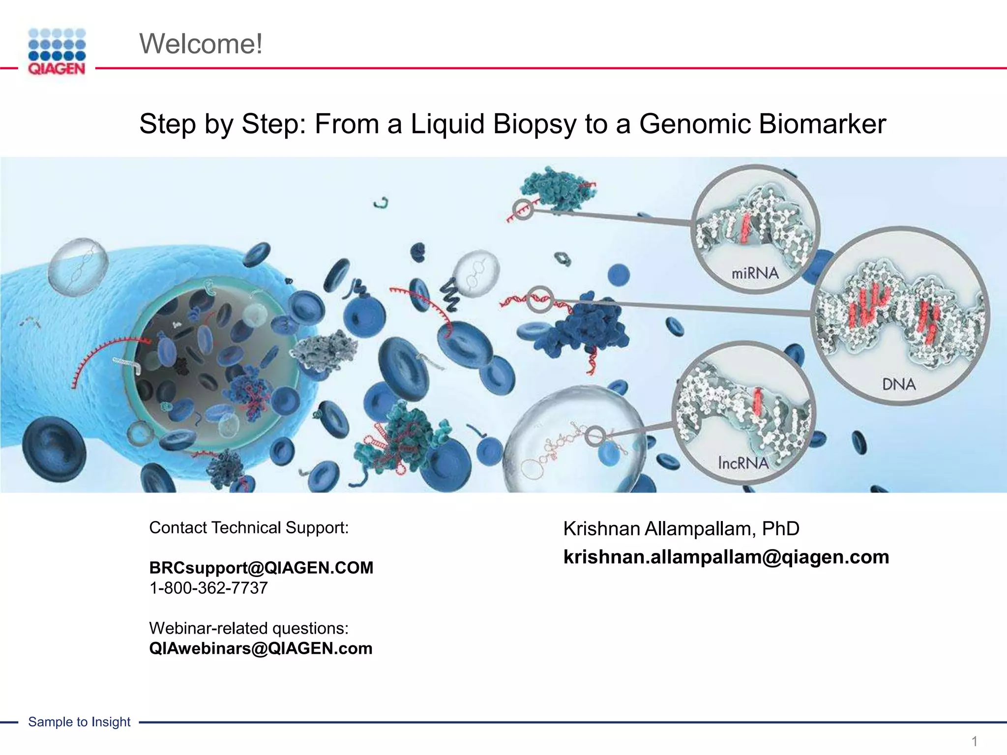 Step by Step, from Liquid Biopsy to a Genomic Biomarker: Liquid Biopsy Series Part 2 | PDF ...