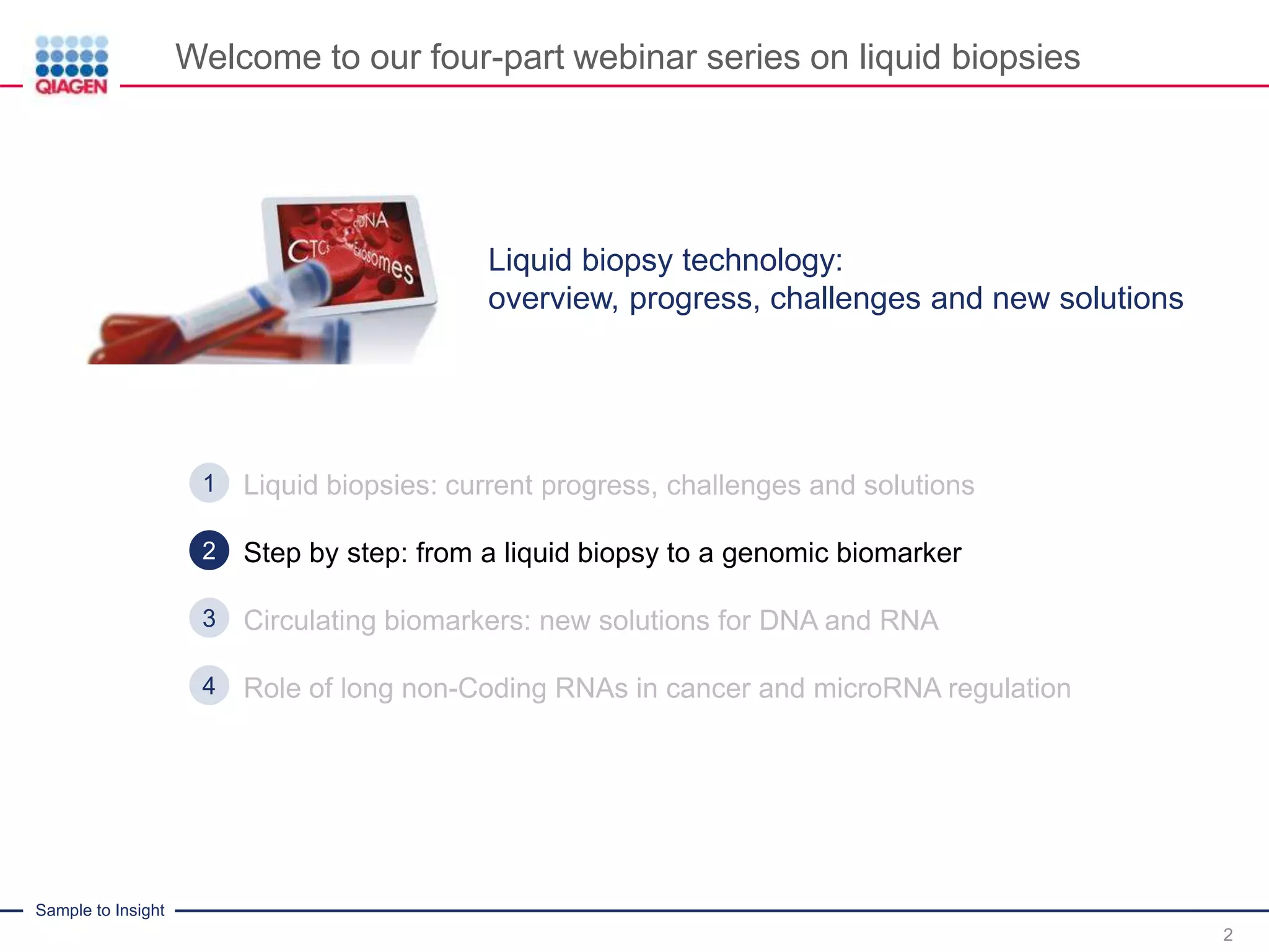 Step by Step, from Liquid Biopsy to a Genomic Biomarker: Liquid Biopsy Series Part 2 | PDF ...