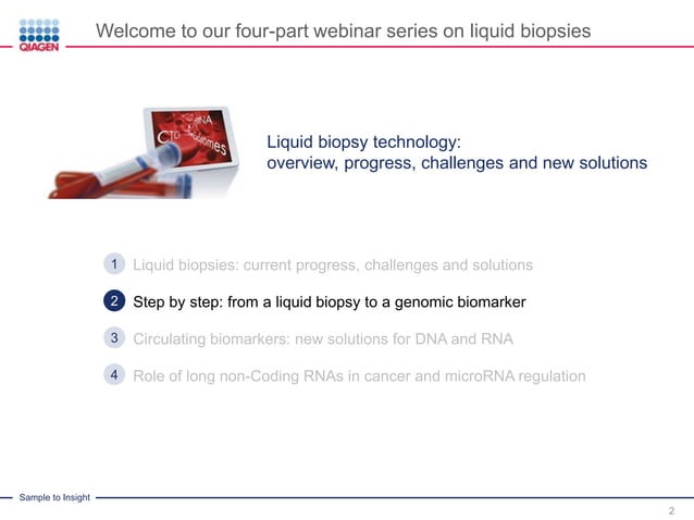 Step by Step, from Liquid Biopsy to a Genomic Biomarker: Liquid Biopsy Series Part 2 | PDF ...