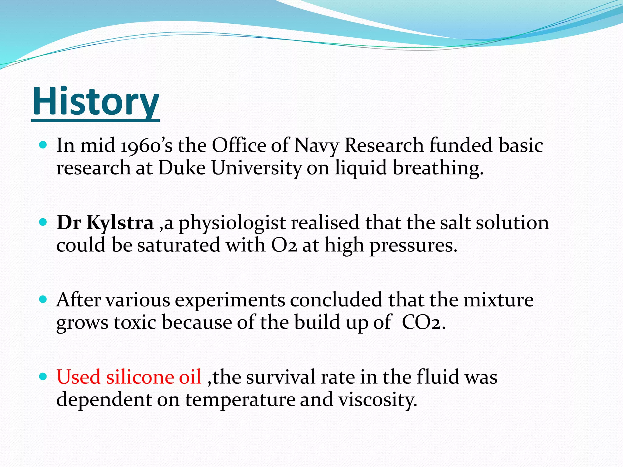 Liquid breathing | PPTX