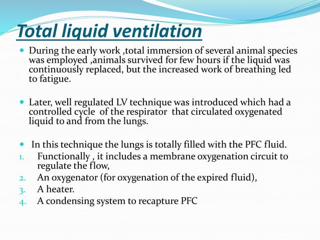 Liquid breathing | PPTX | Lung and Respiratory Health | Diseases and ...
