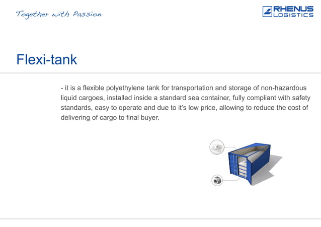 Liquid cargo in flexitanks with Rhenus Logistics | PPT