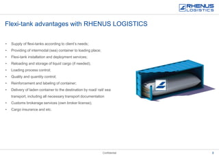 Liquid cargo in flexitanks with Rhenus Logistics | PPT