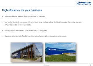 Liquid cargo in flexitanks with Rhenus Logistics | PPT