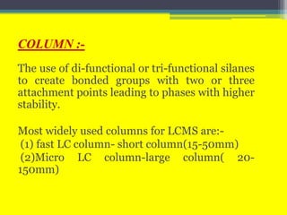 Liquid chromatography–mass spectrometry (LC-MS) BY P. RAVISANKAR | PPTX