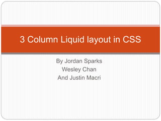 Liquid column layout final | PPT
