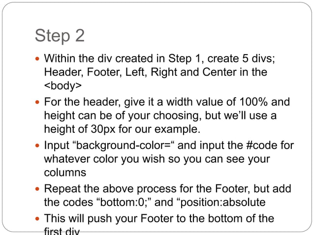 Liquid column layout final | PPT