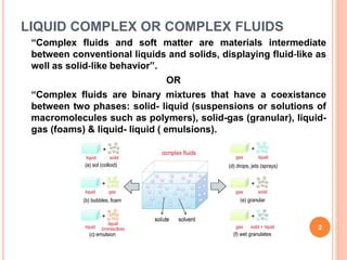 Liquid complexes | PPTX | Chemistry | Science