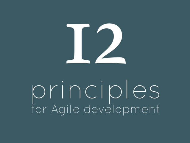 12 principles for Agile Development | PDF | Computer Software and ...