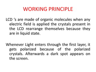 Liquid crystal display | PPTX