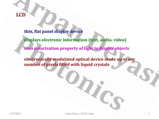 Liquid crystal display | PDF