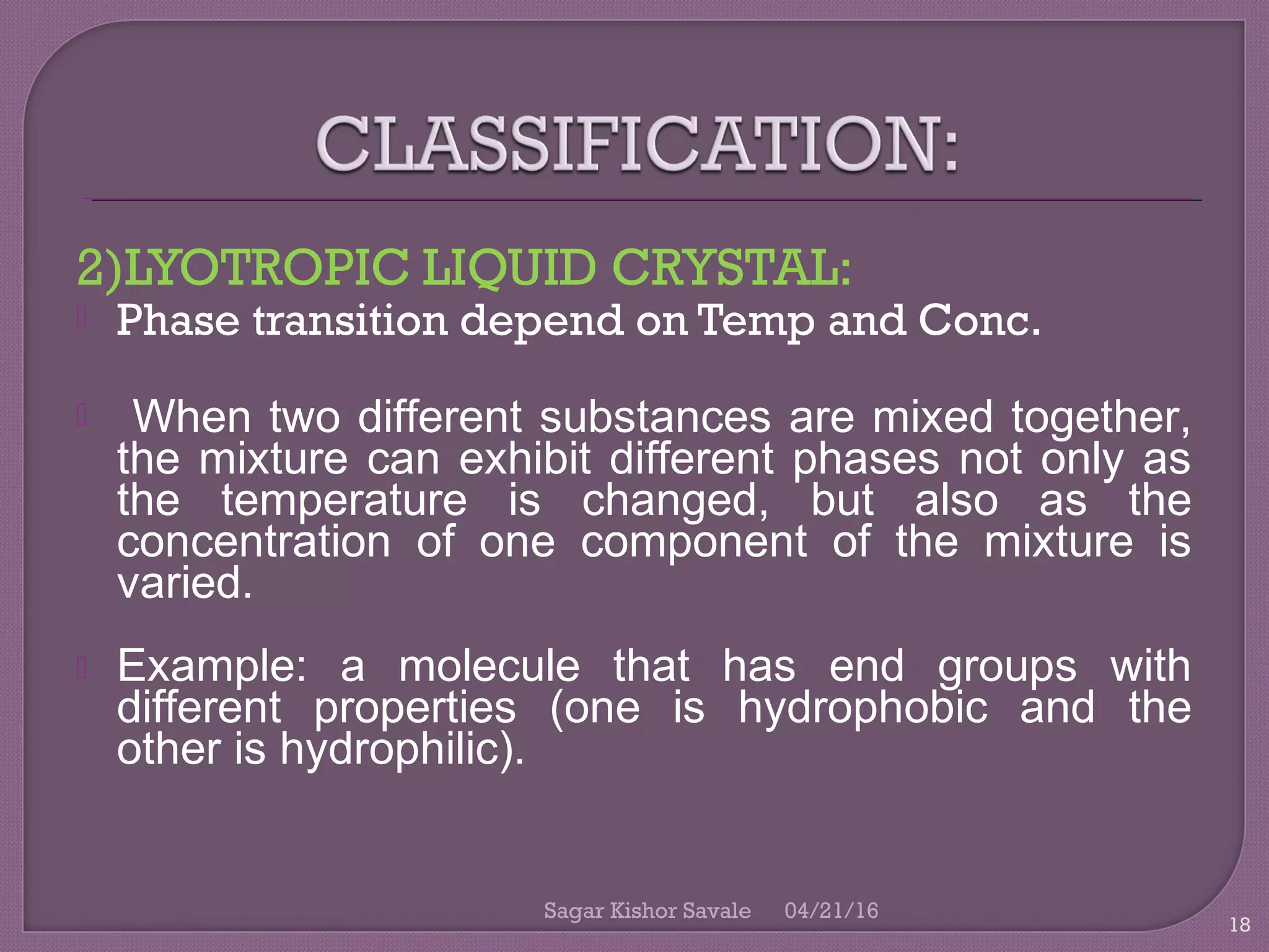 Liquid crystalline system | PPT