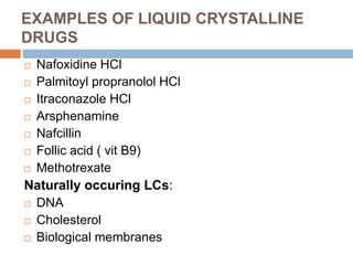 Liquid crystals | PPTX
