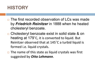Liquid crystals | PPTX