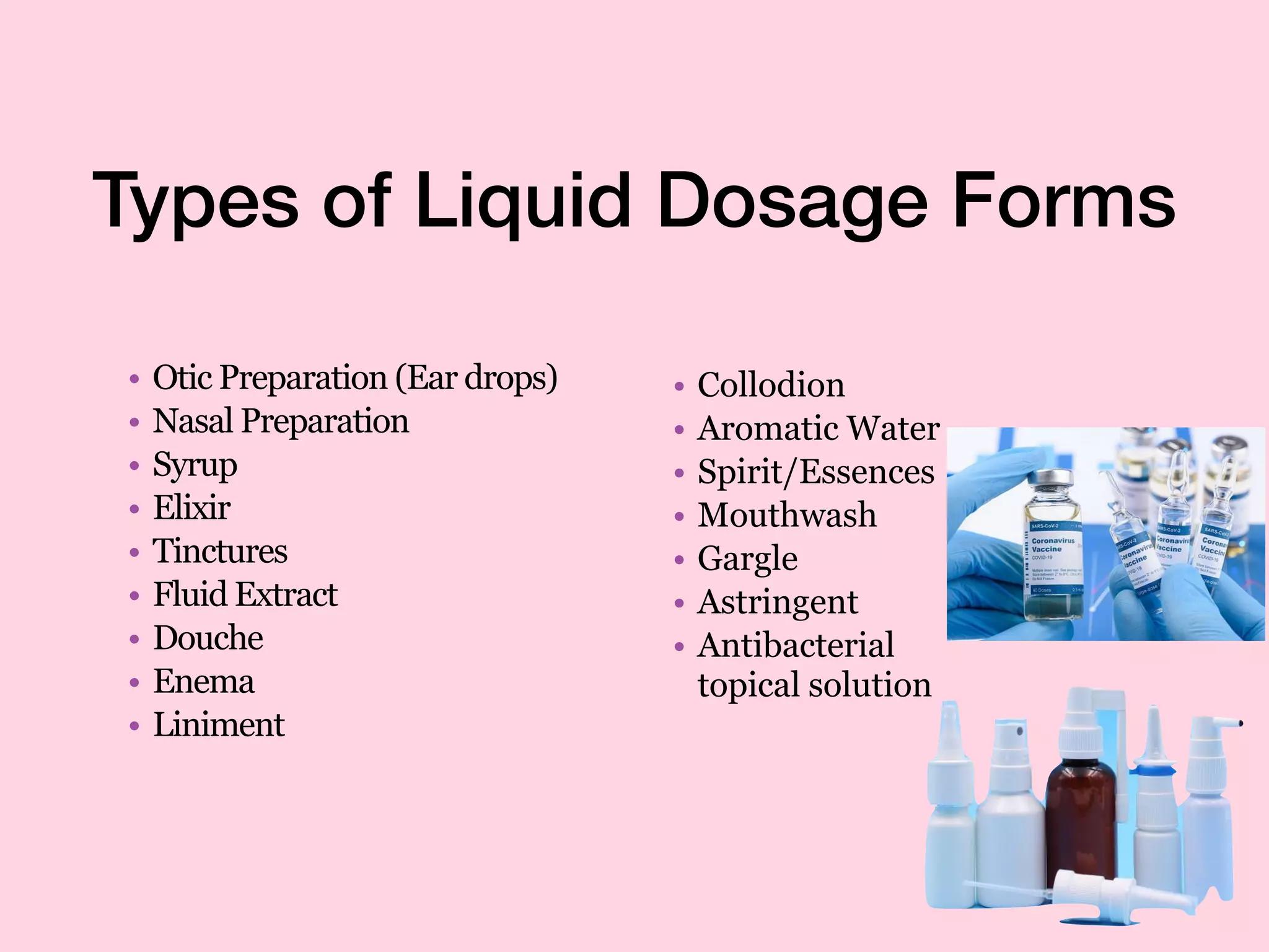 Monophasic Liquid dosage form | PDF
