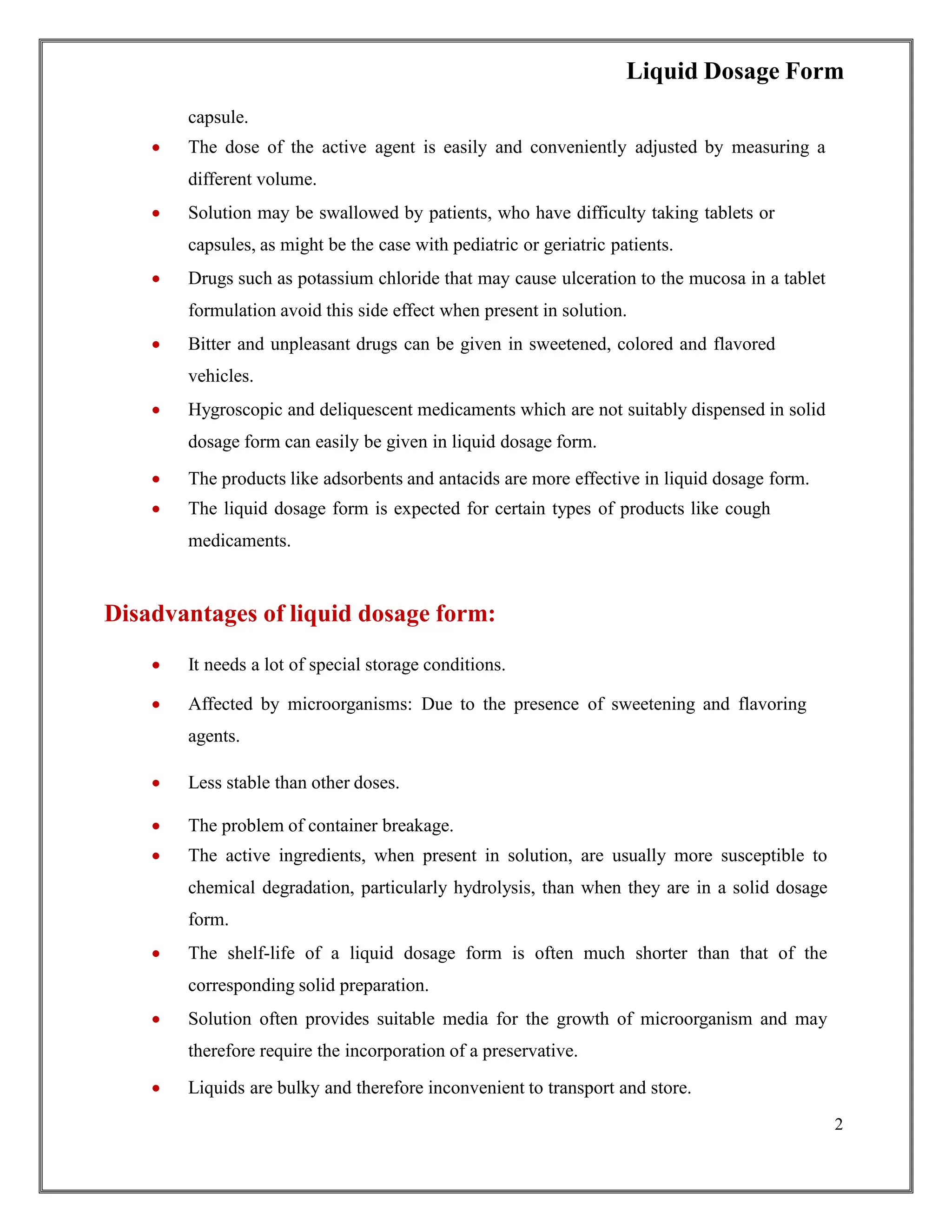 Liquid dosage form Power Presentation ( Sem-I) | PPTX