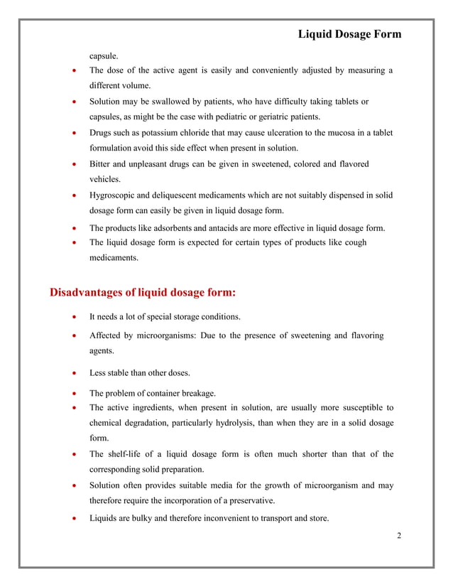 Liquid dosage form Power Presentation ( Sem-I) | PPTX
