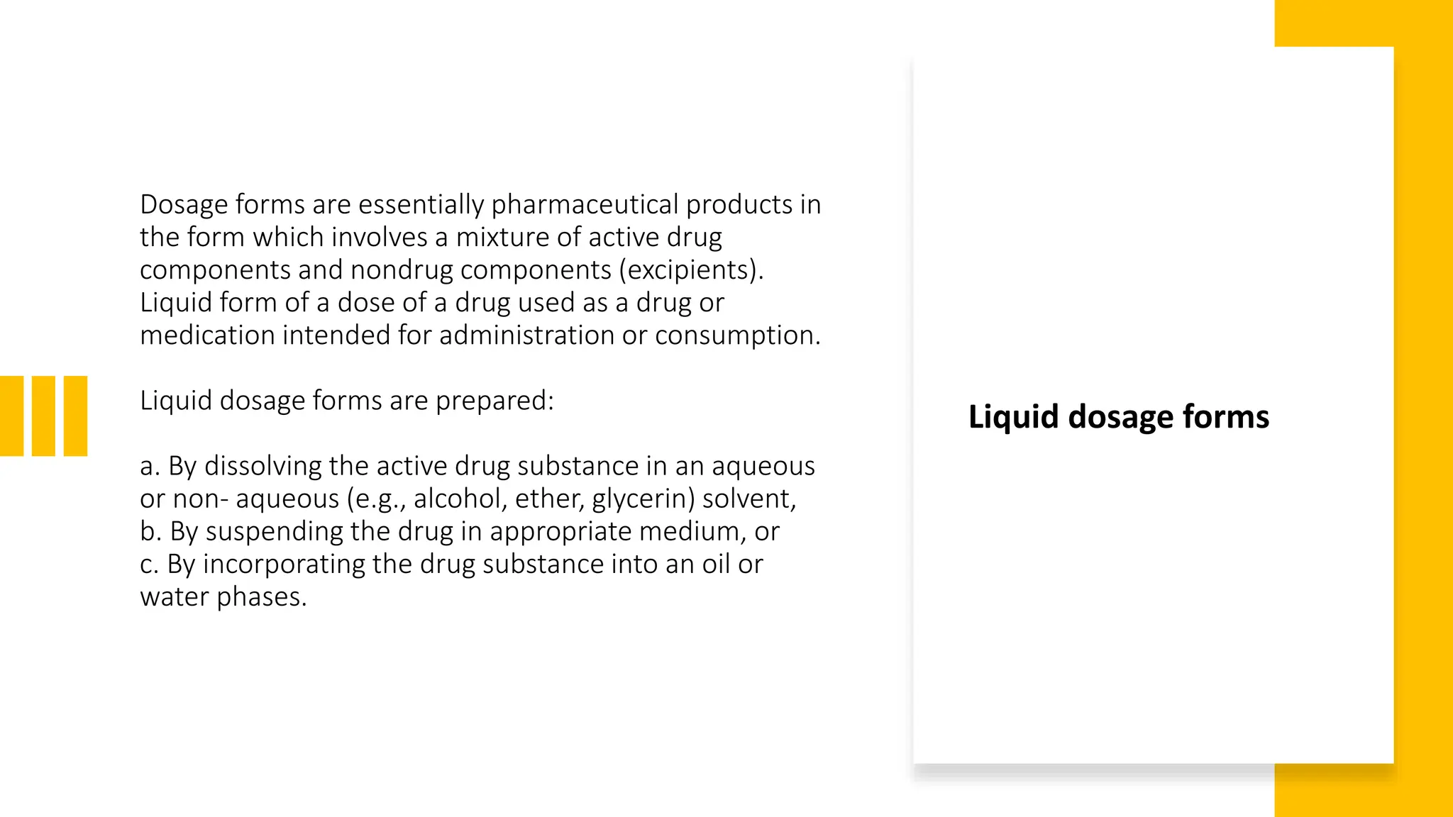 Liquid dosage form pharmaceutic 1 semester | PPTX