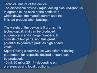 Liquid dosing devise | PPT