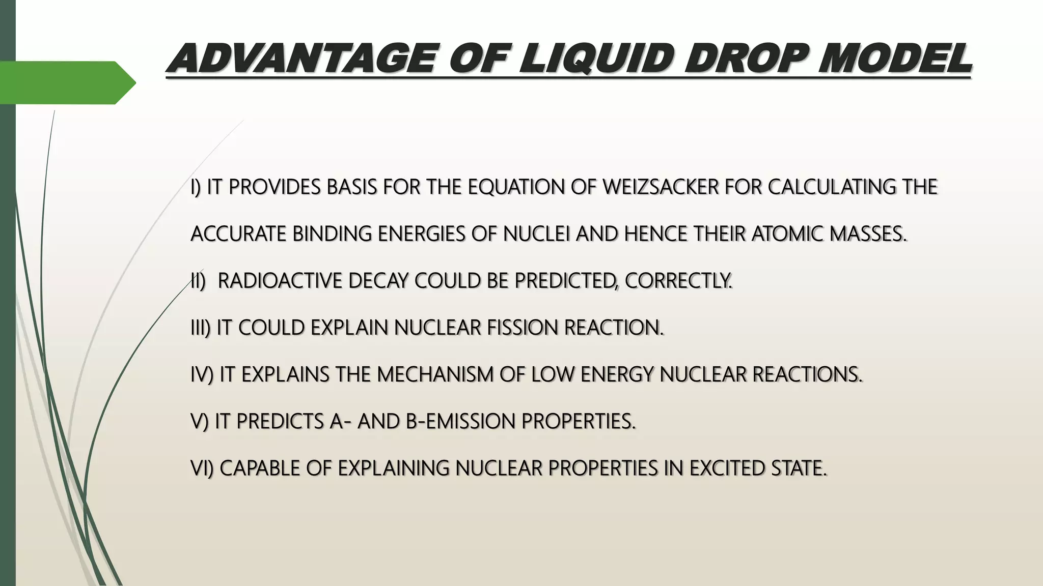 Liquid drop model | PPTX
