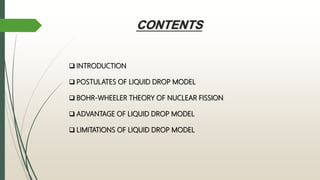 Liquid drop model | PPTX
