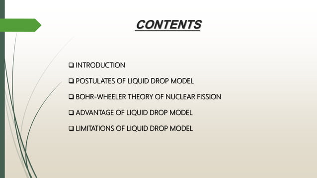 Liquid drop model | PPTX | Chemistry | Science