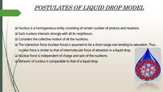 Liquid drop model | PPTX