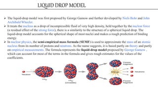 Liquid drop model.pptx | Chemistry | Science