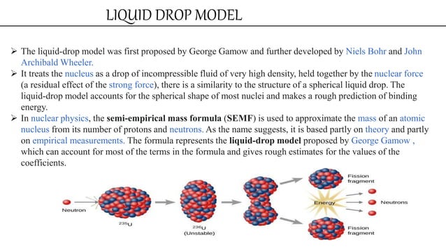 Liquid drop model.pptx | Chemistry | Science