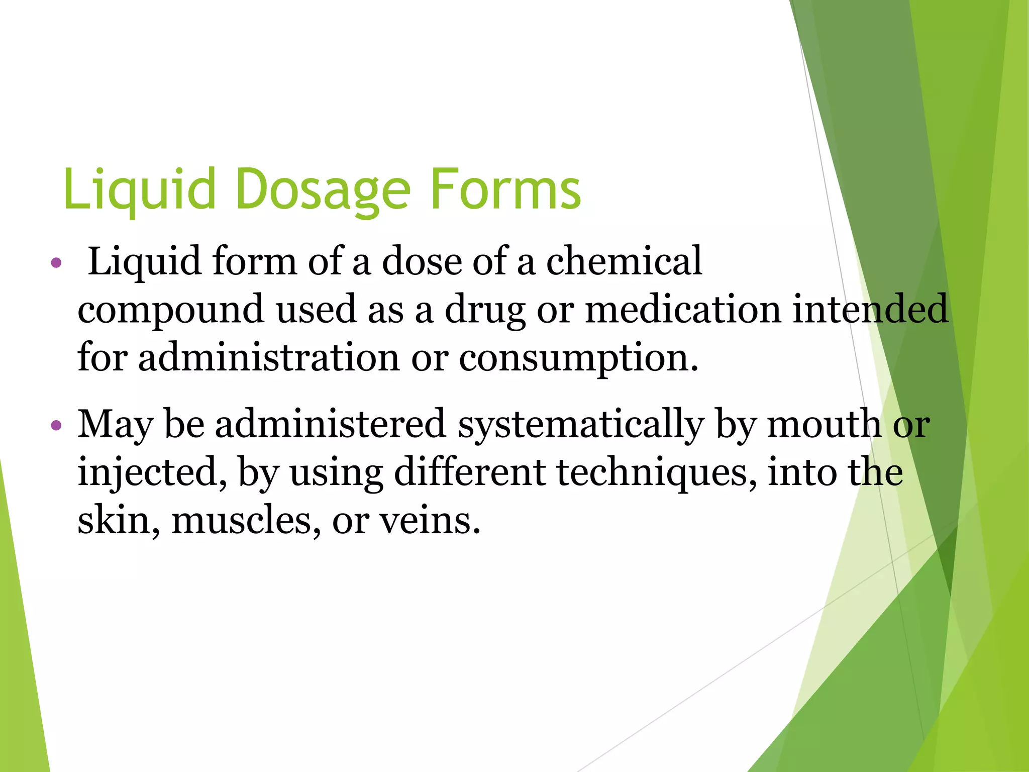 Liquid drug forms.pptx | Free Download