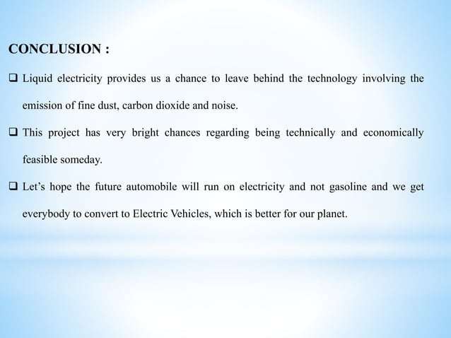 Liquid electricity | PPTX